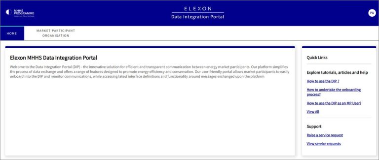 Step 1: Accessing DIP and verifying company details - Elexon