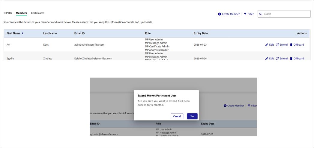 Step 2: Managing your company's users within DIP - Elexon