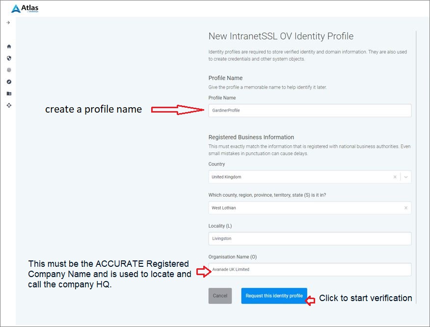 Step 3: Managing your GlobalSign account as part of DIP - Elexon